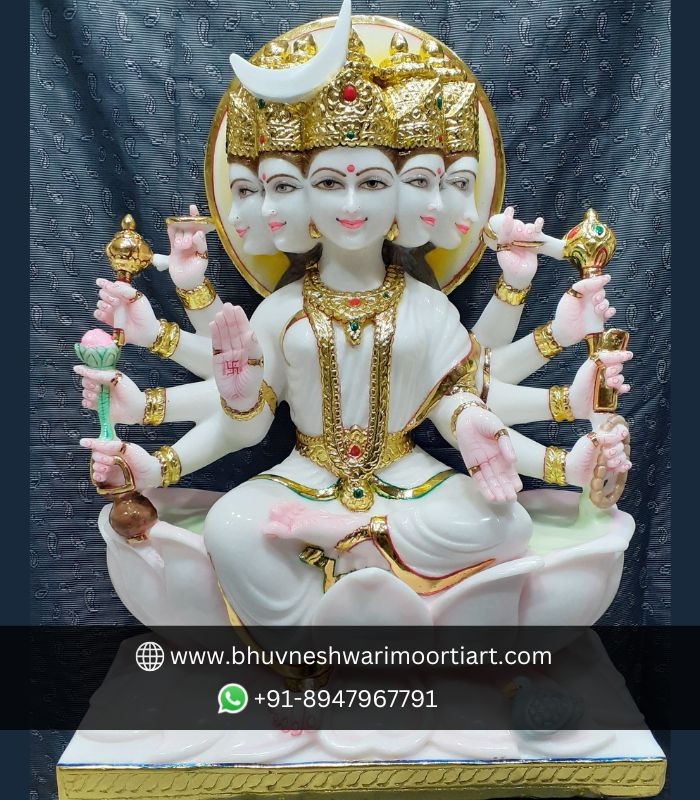 Gayatri Mata Statues at affordable price at - Bhuvneshwari Moorti Art